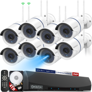 OPLINK Security Triple Shield Wireless Security System with 2 Cameras ...