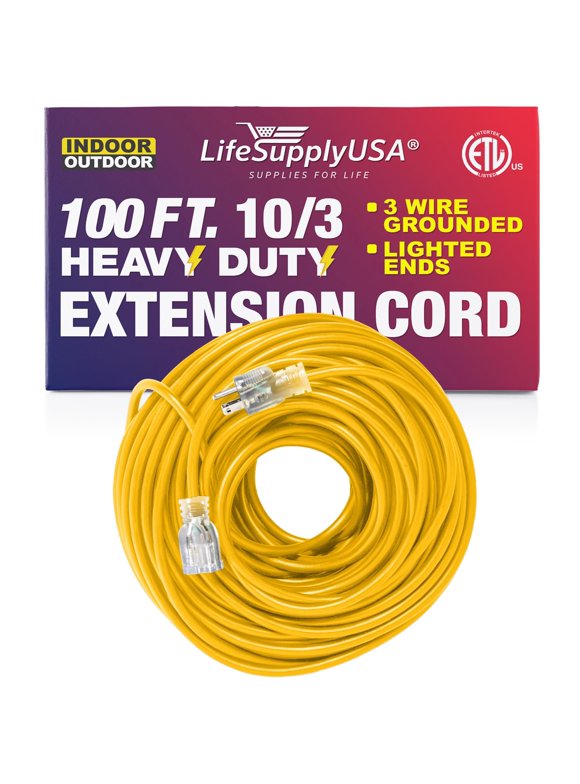 100 ft Extension Cords in Extension Cords by Length - Walmart.com