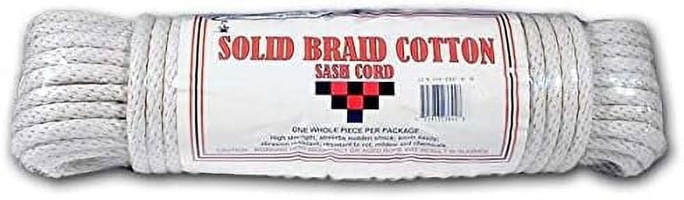 100-ft. Rope Solid Braid Cotton Sash Cord - Walmart.com