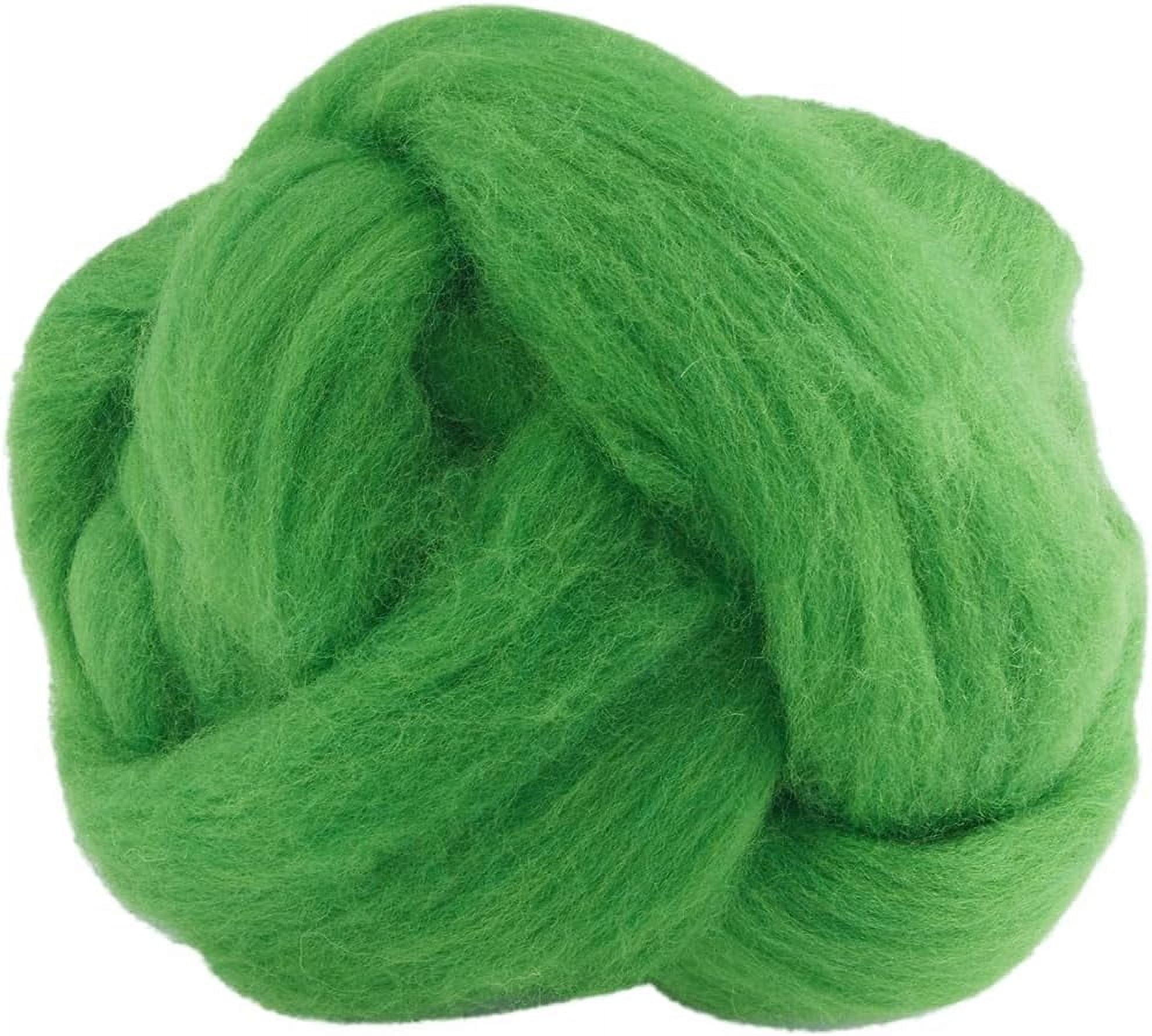 100 g 100g Needle Felting Wool Green Dyed Merino Wool Top Roving ...