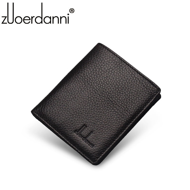 100% genuine leather small mini ultra-thin wallets men compact wallet ...