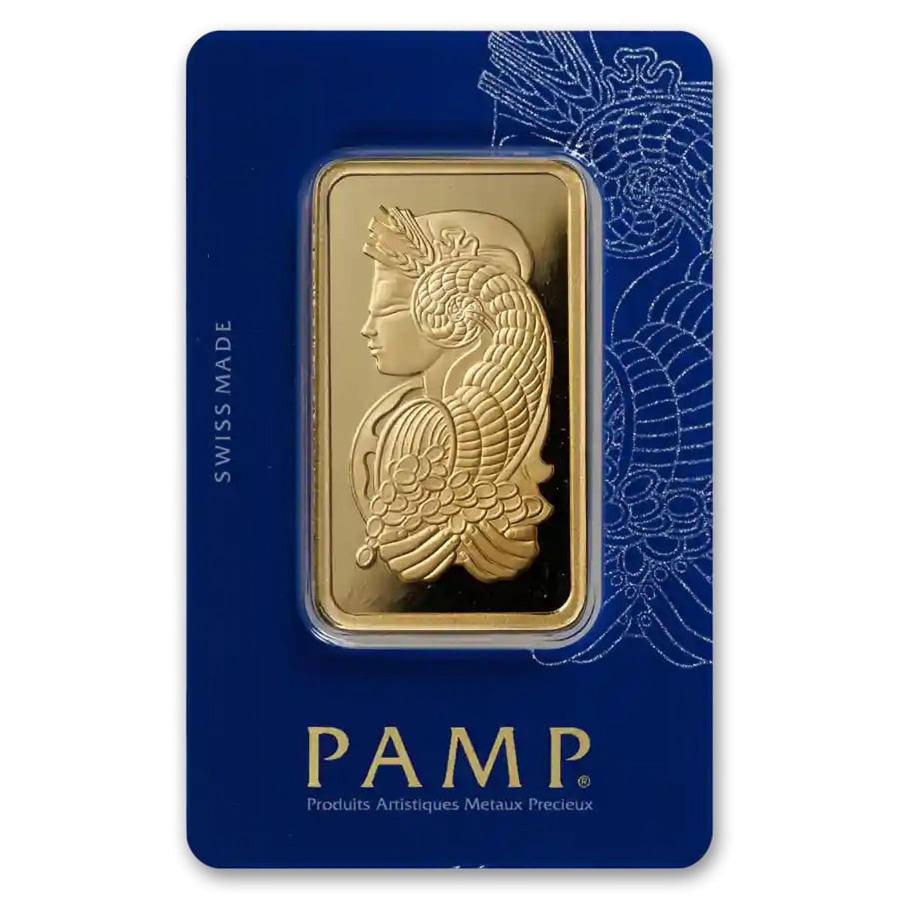 Bullion Golden Ounce - 100g PAMP Suisse Lady Fortuna Veriscan Gold Bar ...
