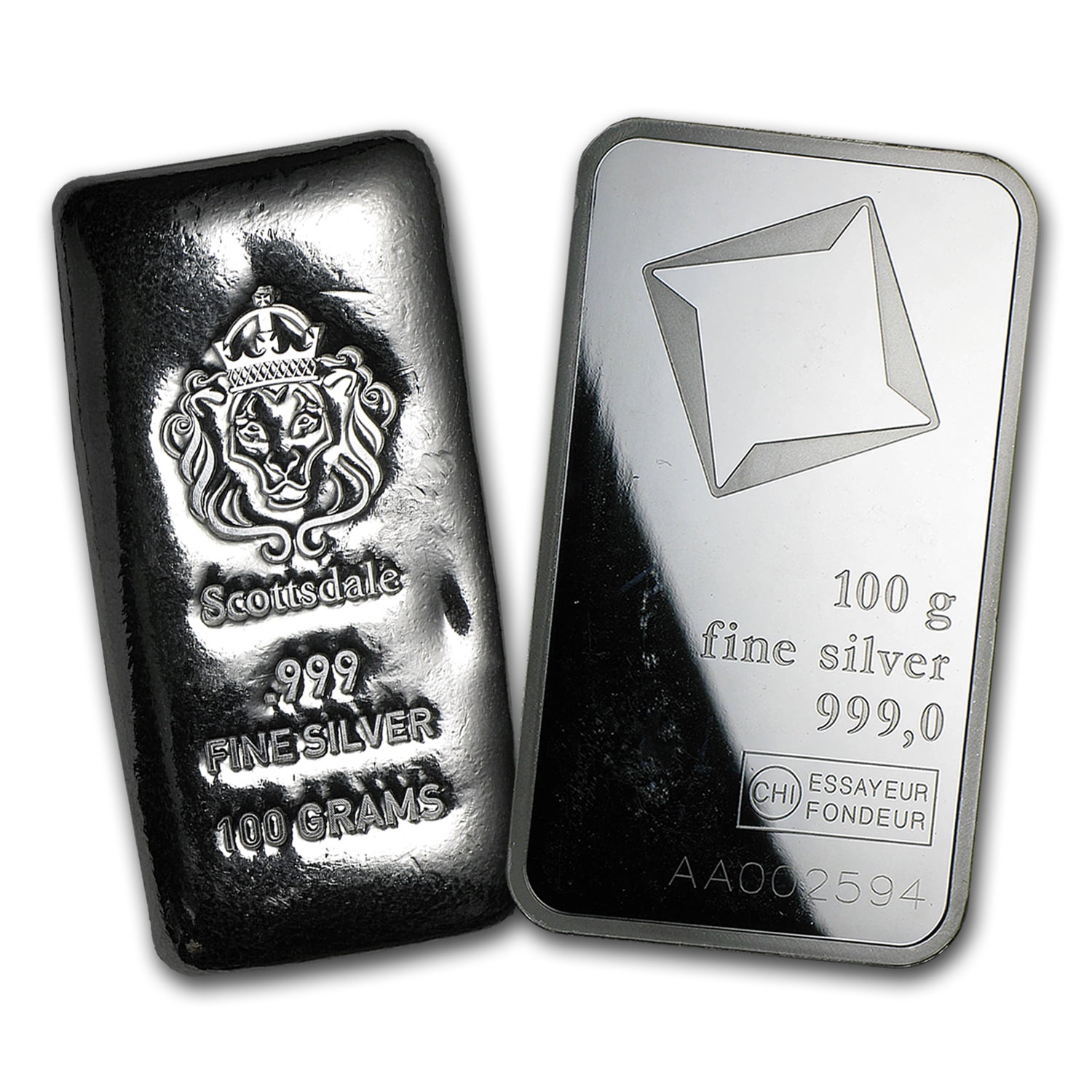 100g .999+ Fine Silver Bullion Bar - Secondary Market - Walmart.com