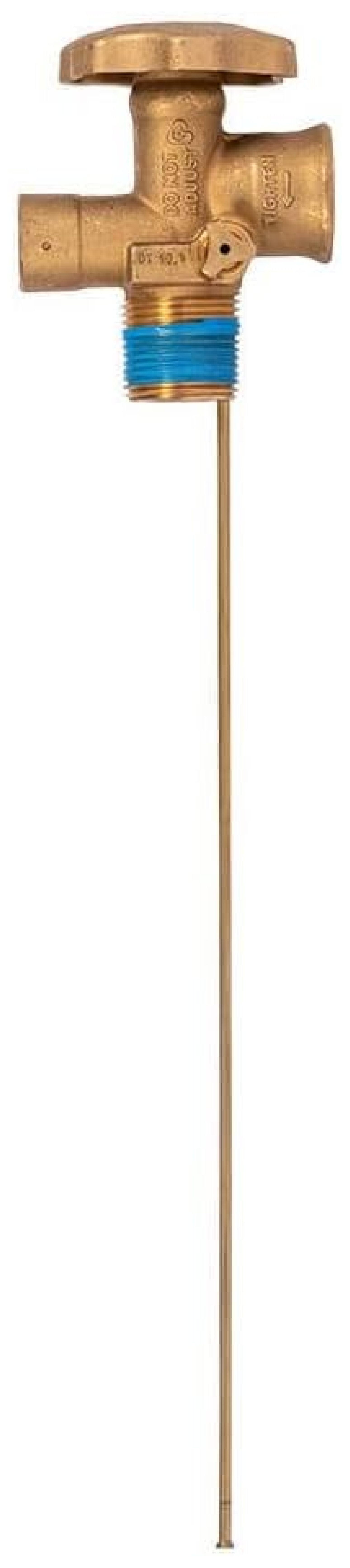 100 lb LP POL Propane Tank Valve with 10.2" Dip Tube - For Grilling ...