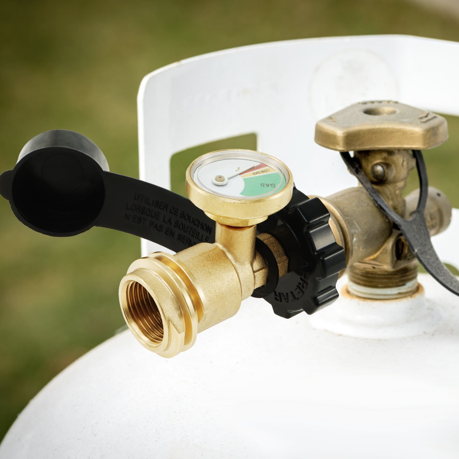 100 lb Propane Tank Adapter Gauge Brass Propane Tank Gauge Level ...