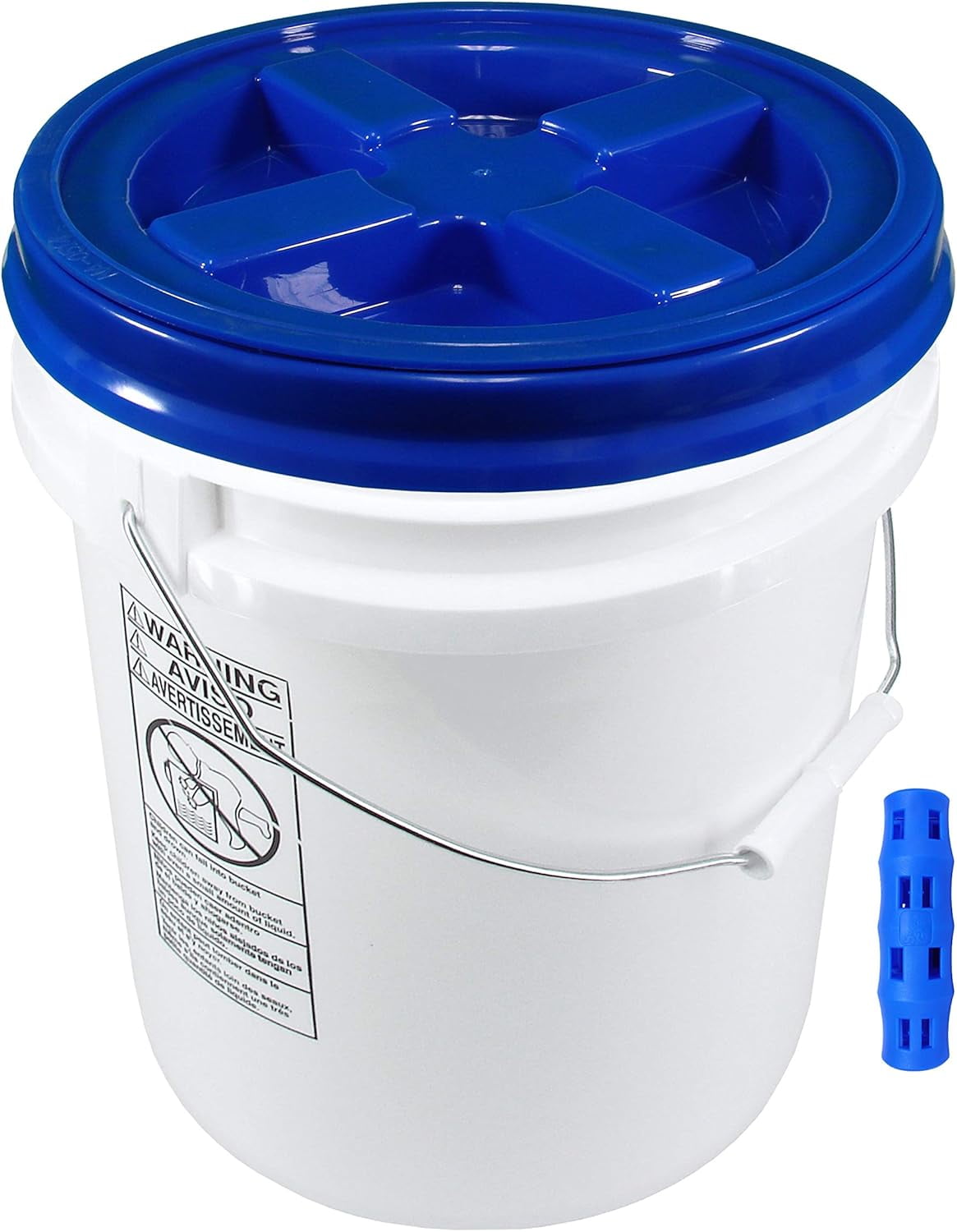100 mil Extra Heavy Duty 20 Liter (5.28 Gallon) Bucket with Gamma Seal ...