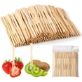 100 mini bamboo forks, 3.5-inch mini forks for appetizers, disposable ...