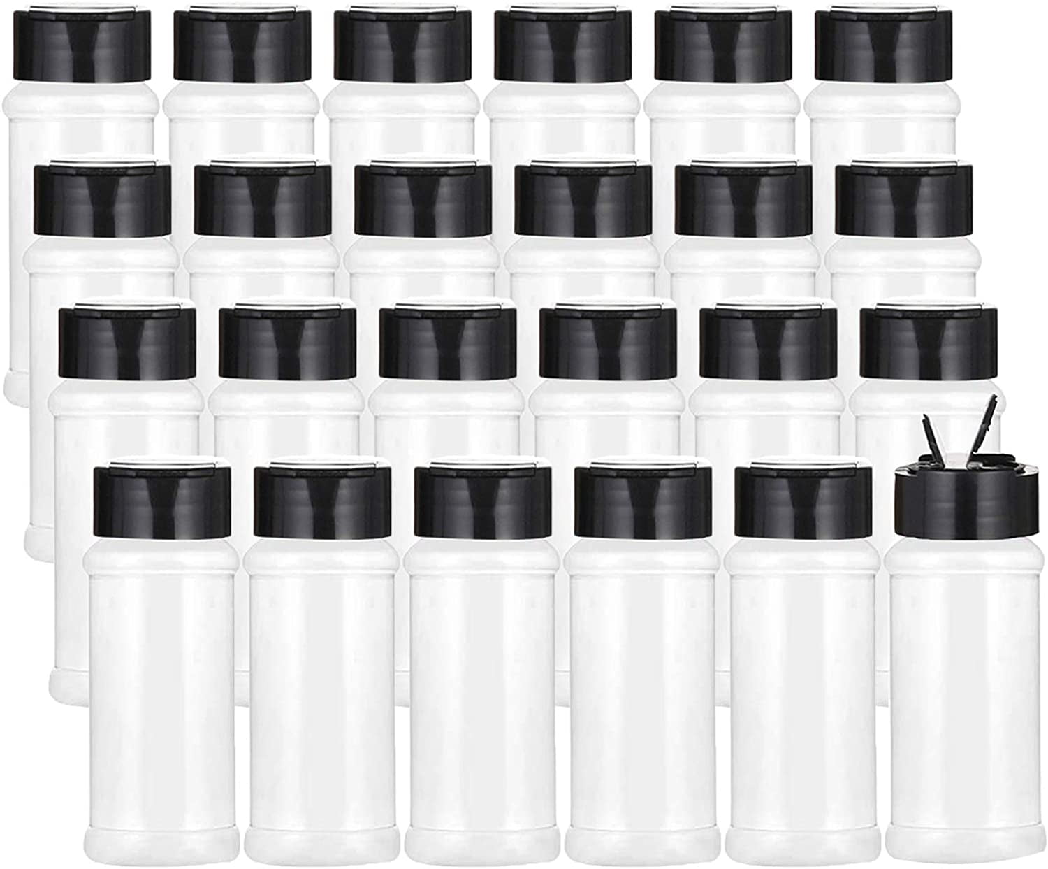 100 ml/3.3 Fluid Ounce Clear Plastic Spice Jar , Empty Spice Jars ...
