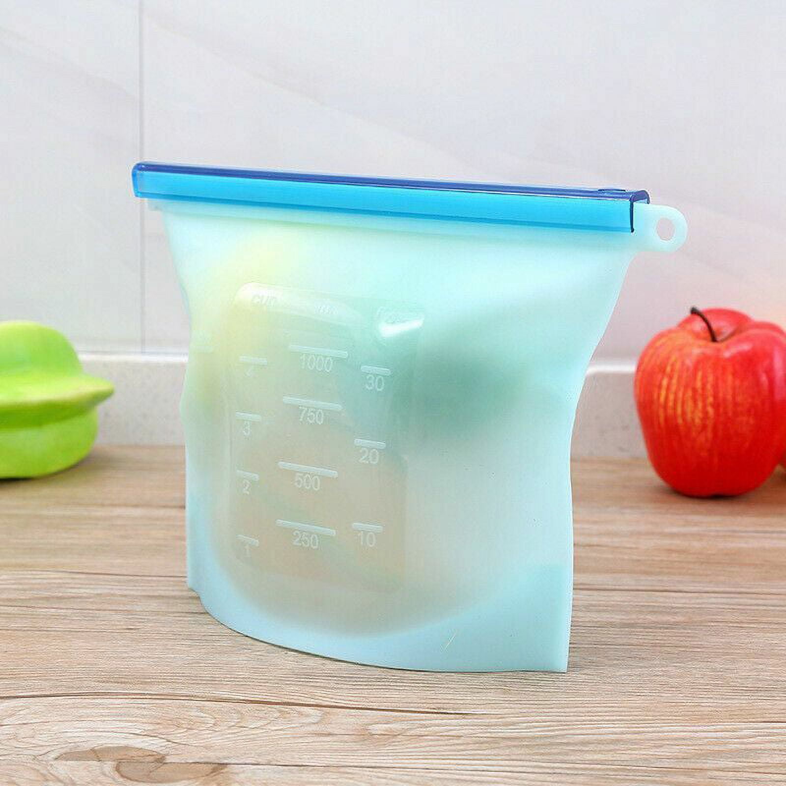100 ml Freezer Bags Food Bags Leakproof green,Blue for Vegetable, Fruit ...