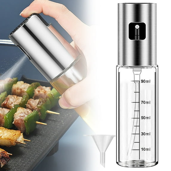 100 ml Refillable Olive Oil & Vinegar Sprayer, Food-Grade Plastic ...