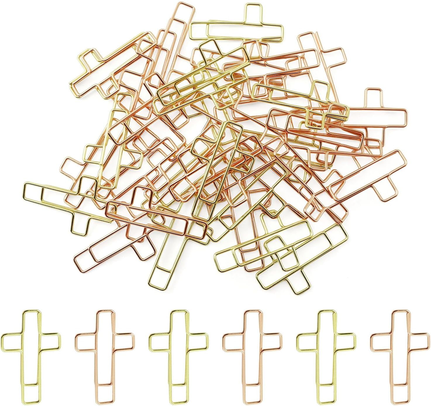 100 office paper clips, metal paper clips for diary, office paper clips ...
