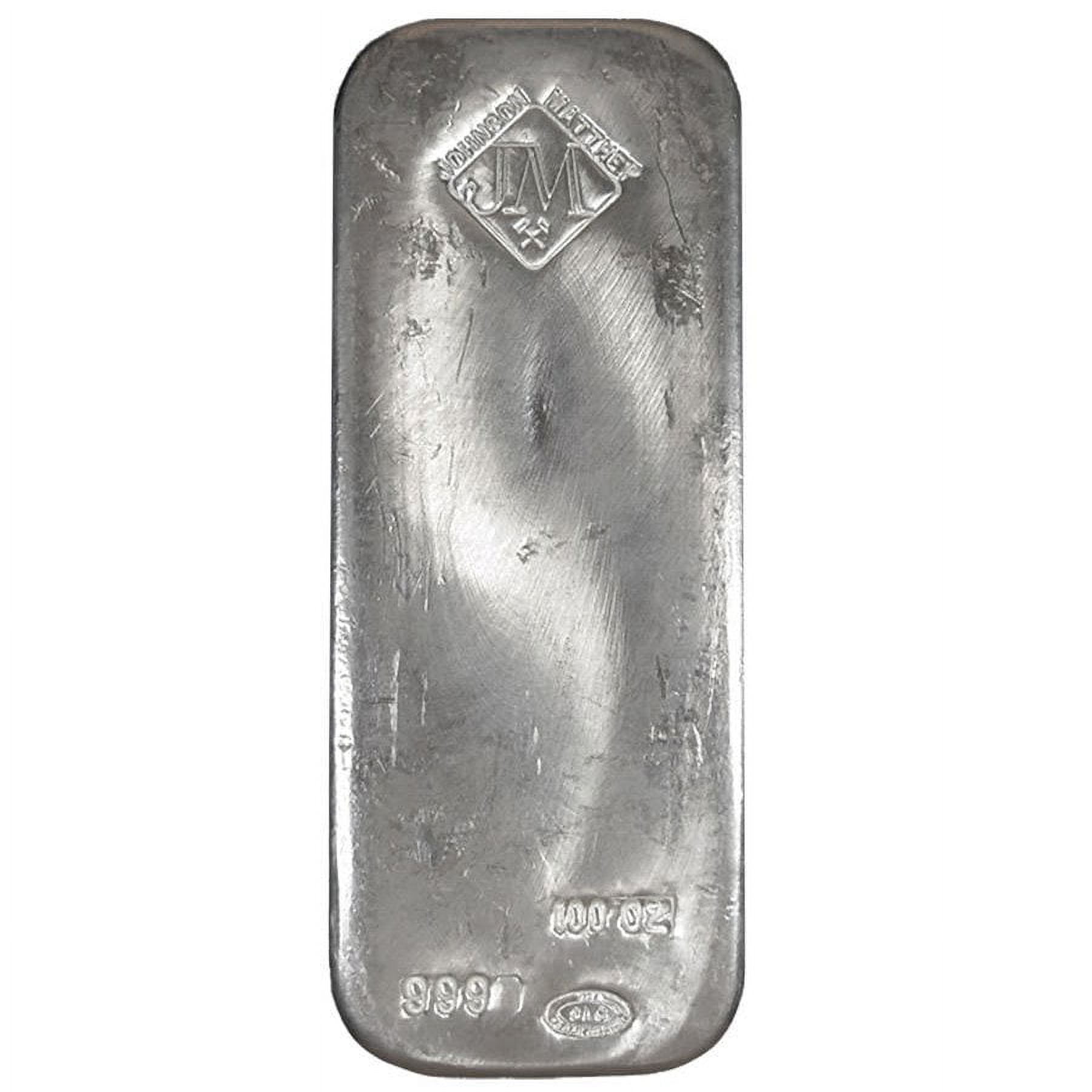 Johnson Matthey (JM) 100 oz Vintage Silver Bullion Bar .999 Fine ...