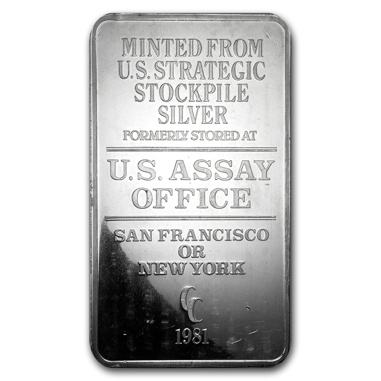 100 oz Pressed Silver Bar - U.S. Assay Office - Walmart.com