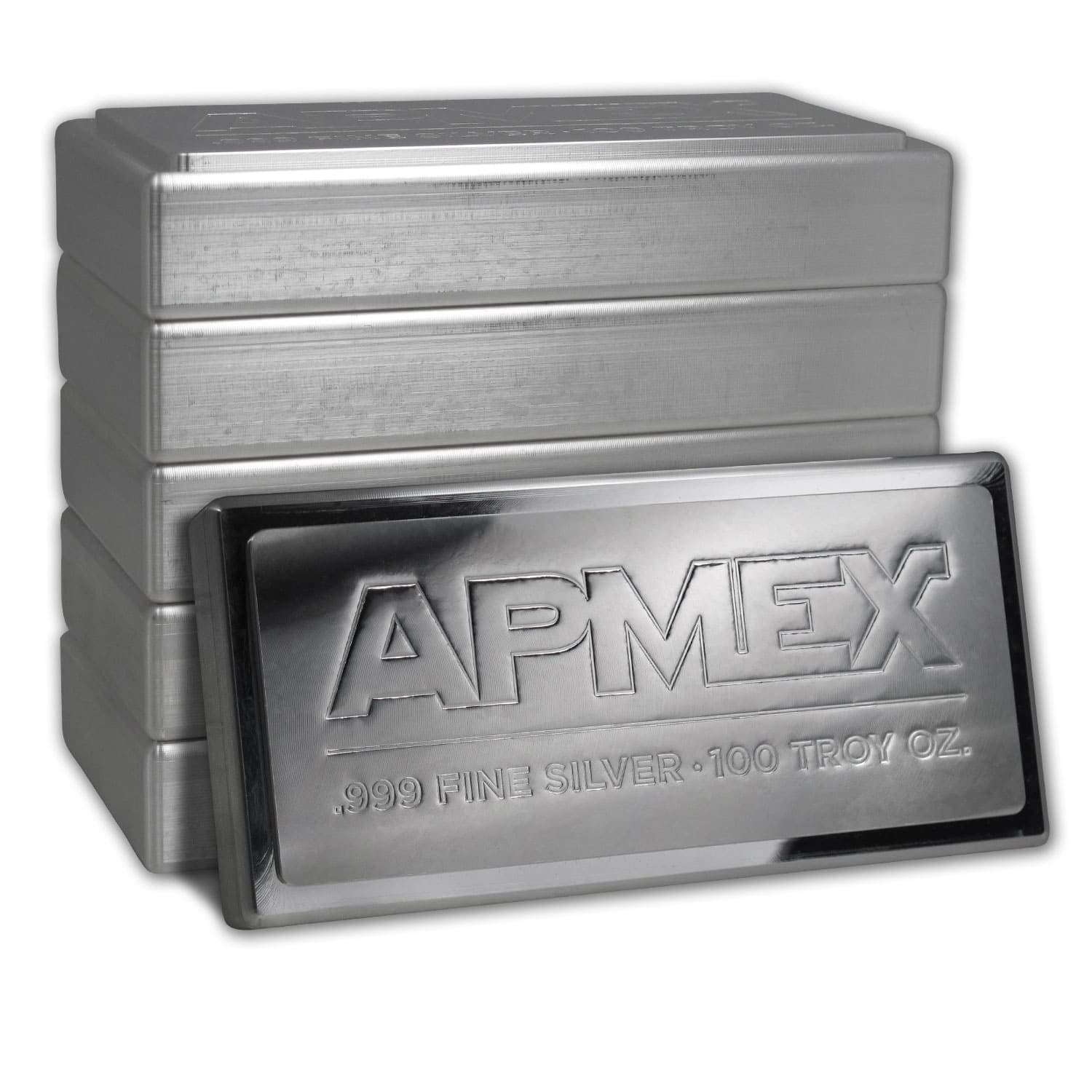 100 oz APMEX Silver Bar - Stackable, .999 Fine Bullion - Walmart.com