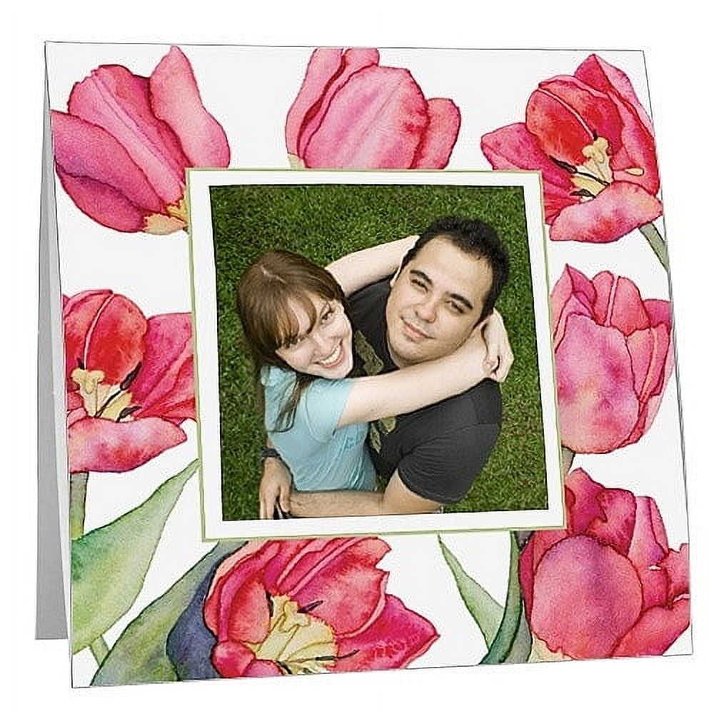 (100 pack) PINK TULIPS Polaroid trade photo folder sold in 25s - 3 ...