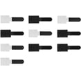 100-pack hook-loop cable ties, reusable self-adhesive cable ties ...