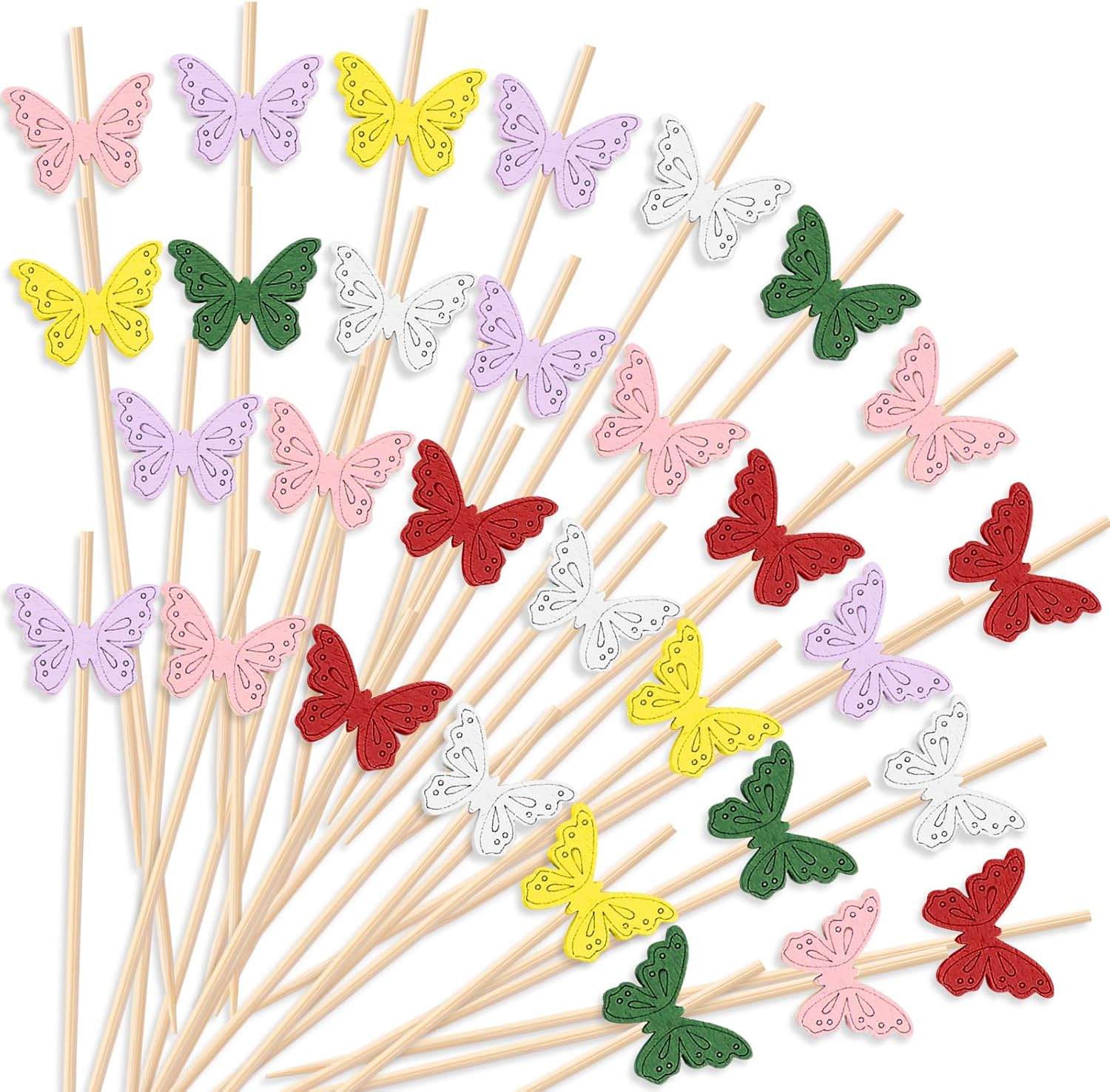 100 palillos of desechable fruits, colors of 4.7 pulgadas, palillos of ...