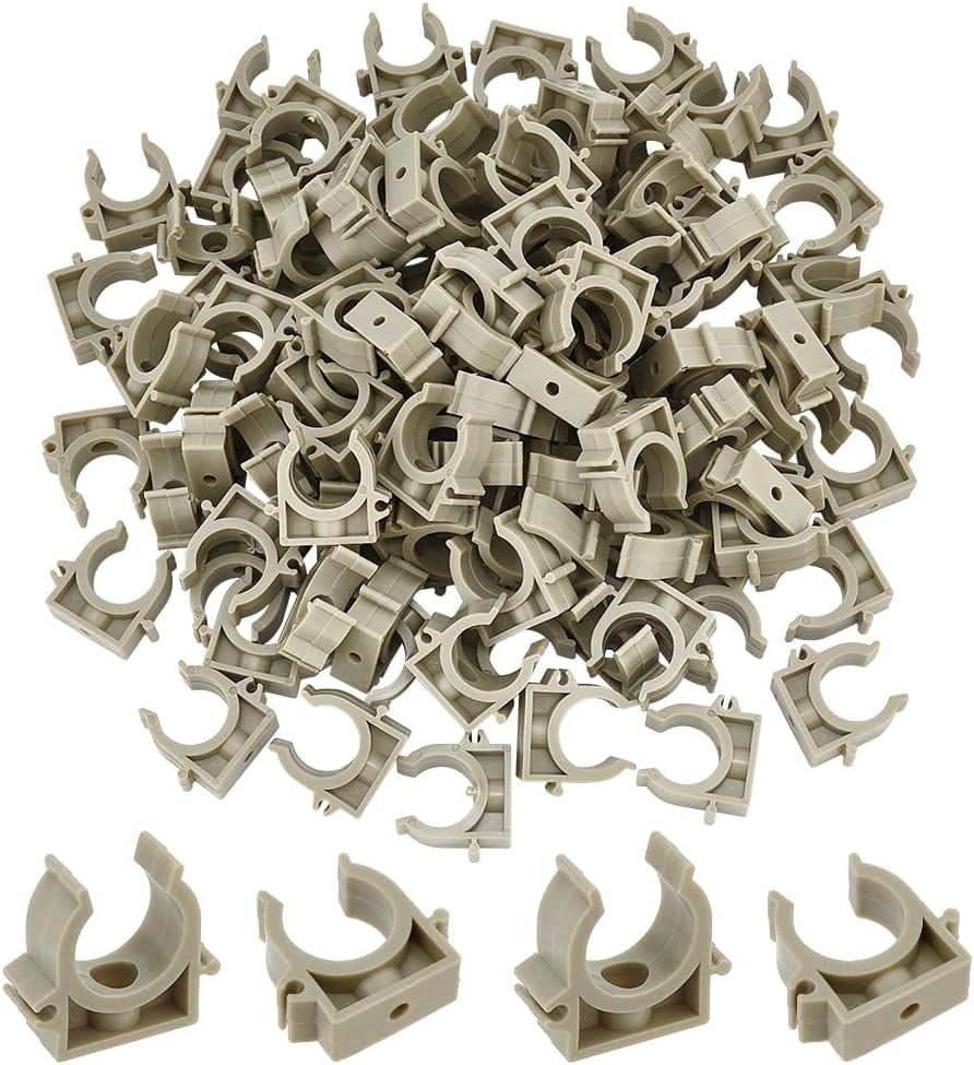 100 pc 100 pcs Plastic Tubing Clamp U-Shaped Plastic Pipe Clips for 3/4 ...