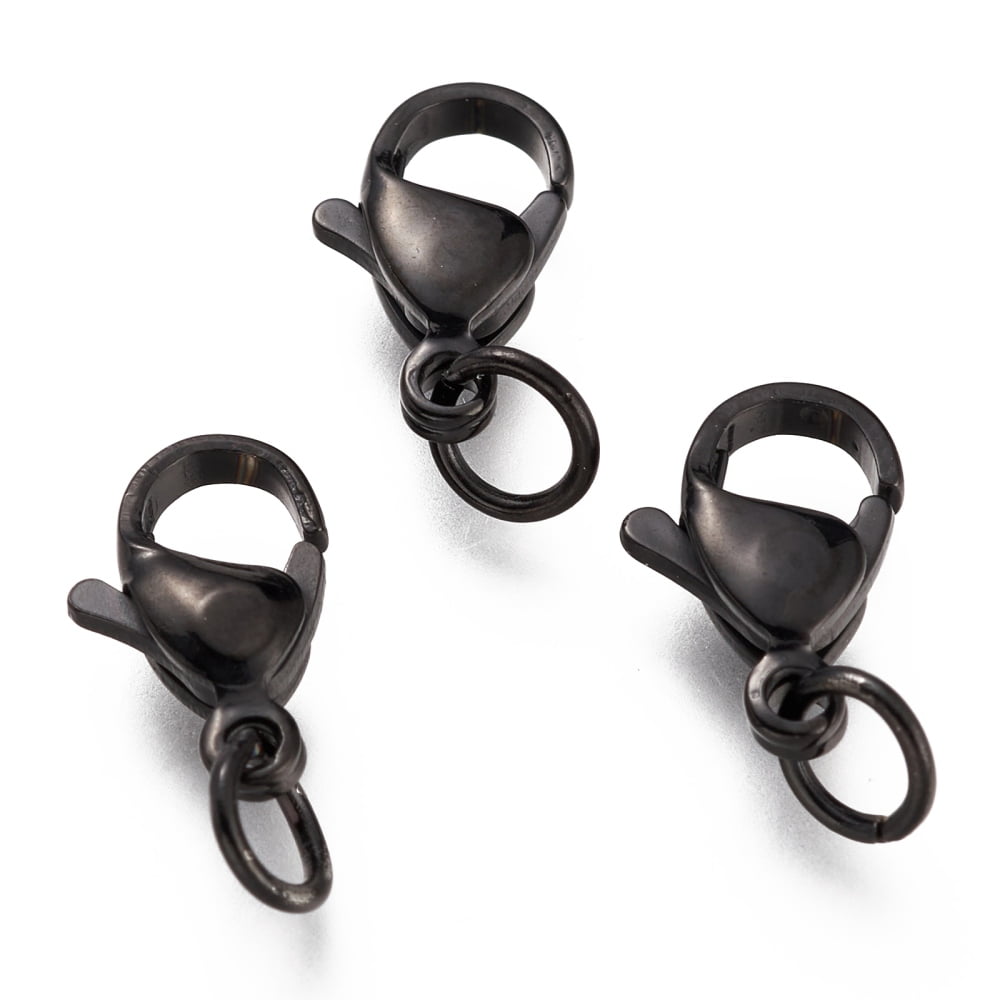 100 pc 304 Stainless Steel Lobster Claw Clasps Ion Plating(IP ...