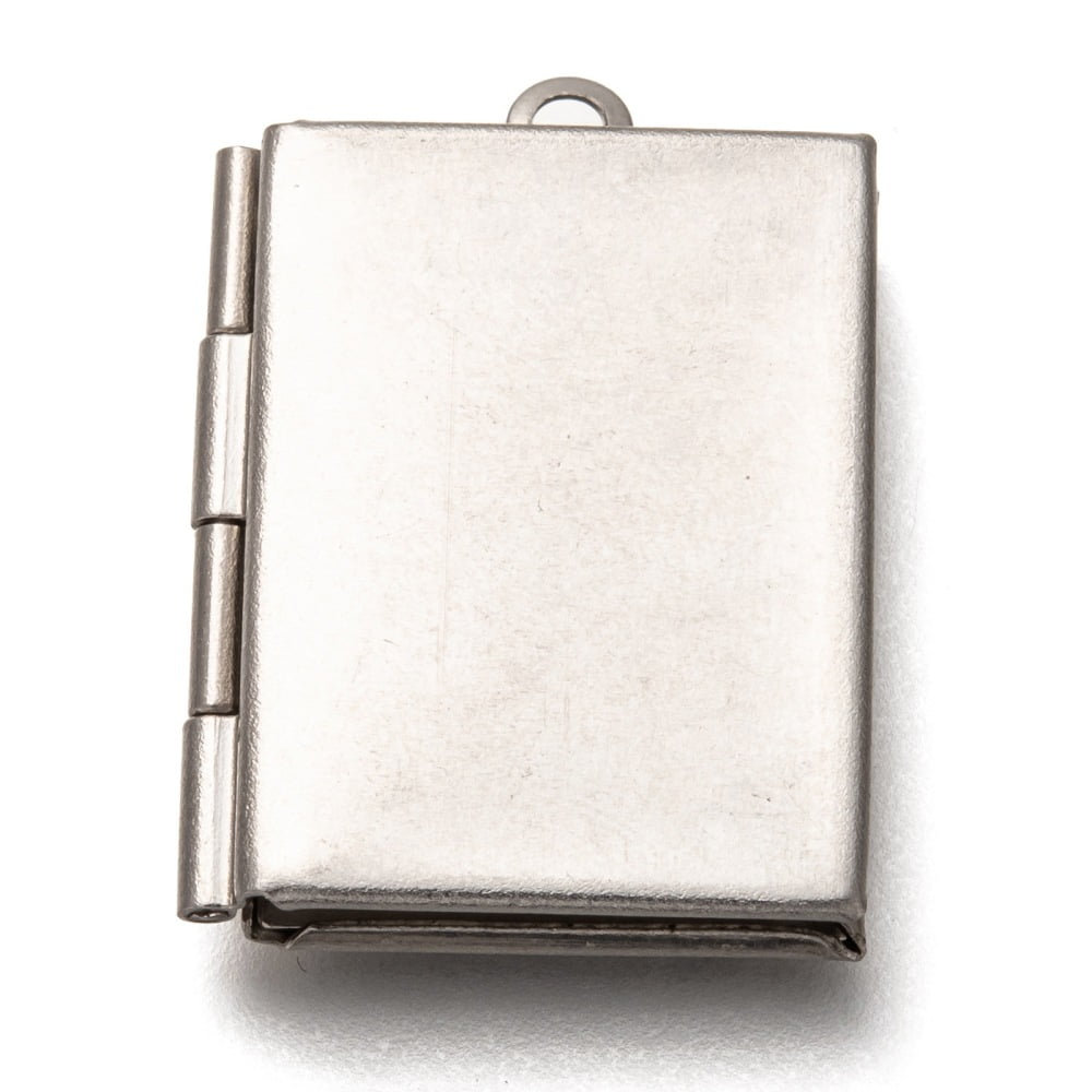 100 pc 316 Stainless Steel Locket Pendants Photo Frame Charms for ...