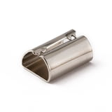 100 pc Iron Folding Crimp Ends Rectangle Platinum 12x9x5mmDIY - Walmart.com