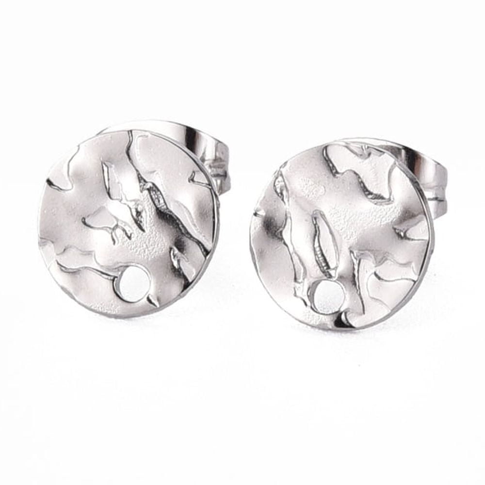 100 pc Non-Tarnish 304 Stainless Steel Stud Earring Findings with ...