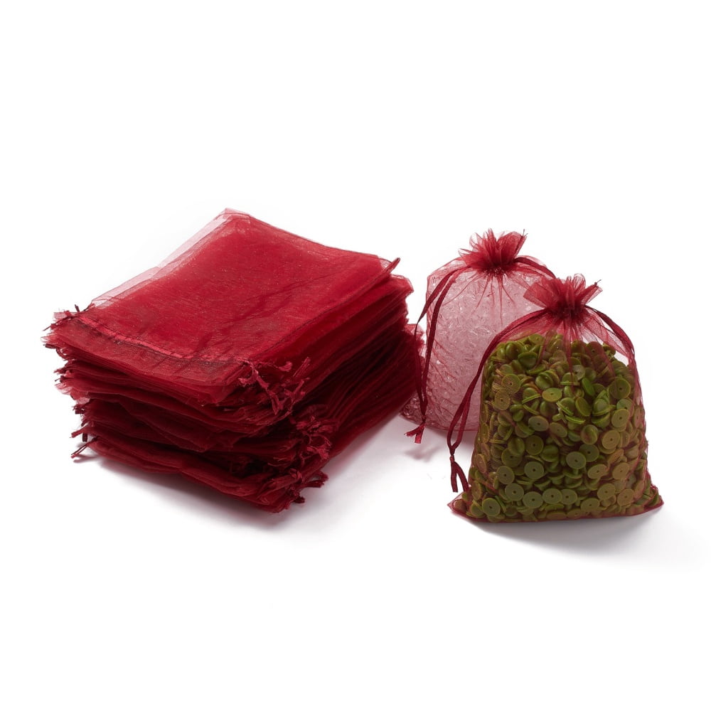 100 pc Organza Gift Bags with Drawstring Wedding Party Christmas Favor ...