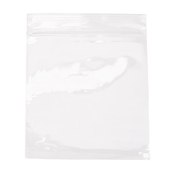 100 pc Polypropylene Zip Top Bags Top Seal Resealable Bags Clear 11x9cm ...