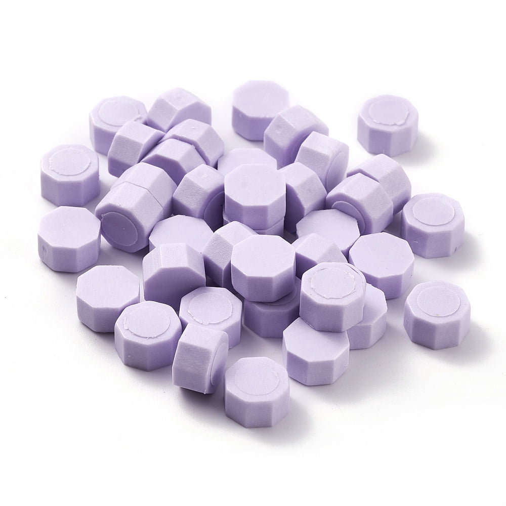 100 pc Sealing Wax Particles for Retro Seal Stamp Octagon Plum 0.85x0.85x0.5cm - Walmart.com