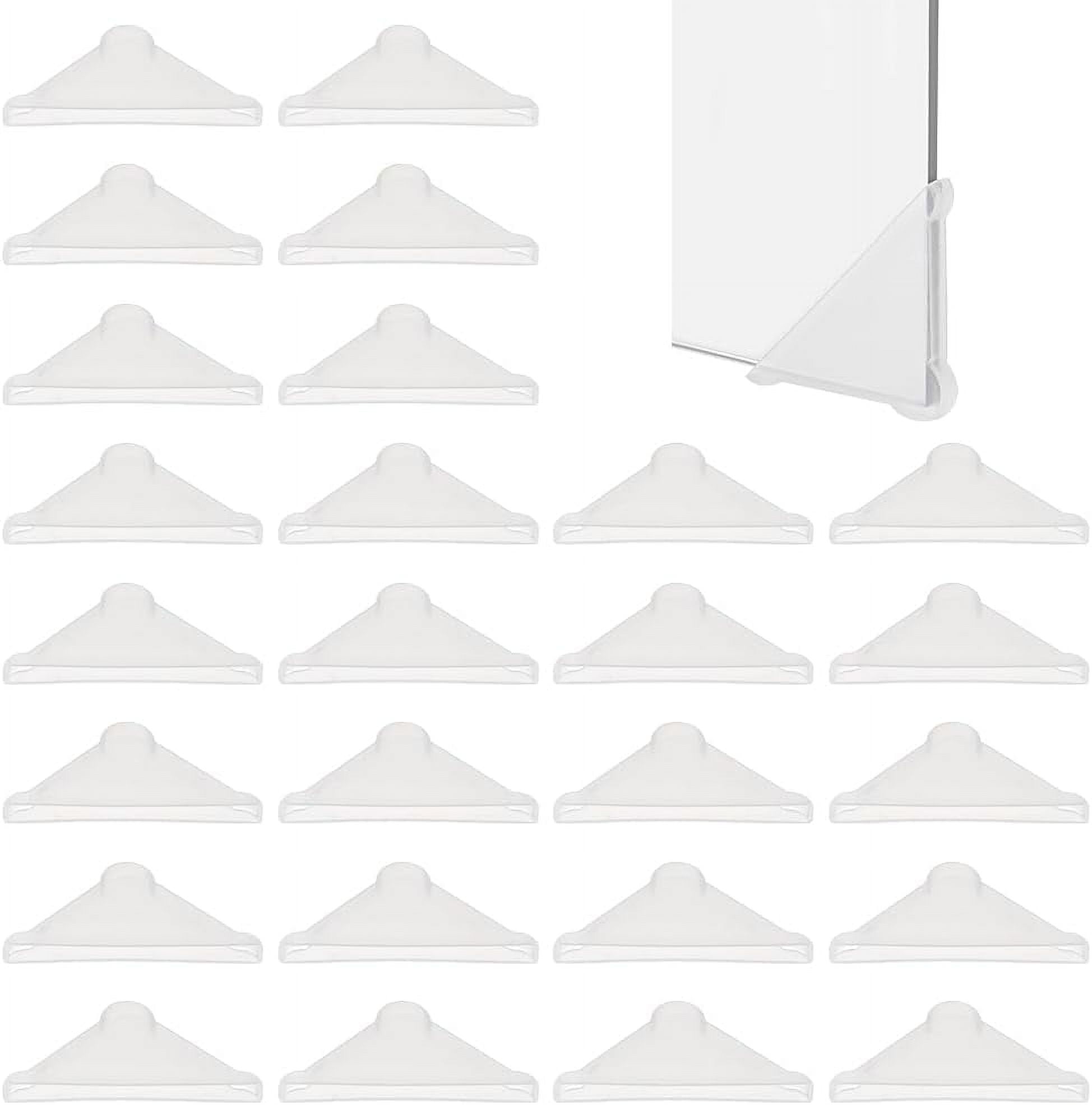 100 pc Triangle Plastic Furniture Corner Guards Table Corner Protector ...