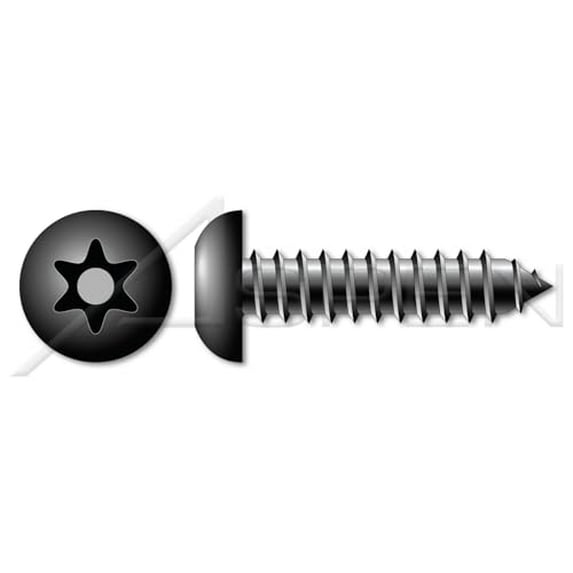 (100 pcs) #10 X 1/2", Self-Tapping Sheet Metal Screws, Button Head ...