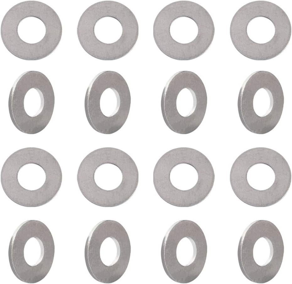 100 pcs 22mm Aluminum Stamping Blank Flat Round Washer with 10mm Center ...