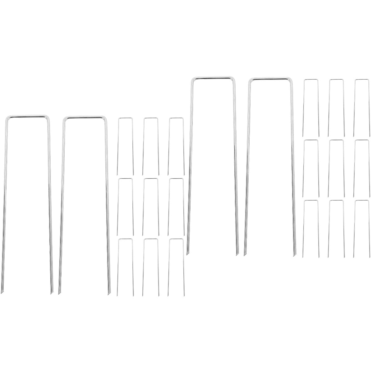 100 pcs 6 inch 11 Gauge Anti-Rust Heavy Duty Galvanized Professional ...