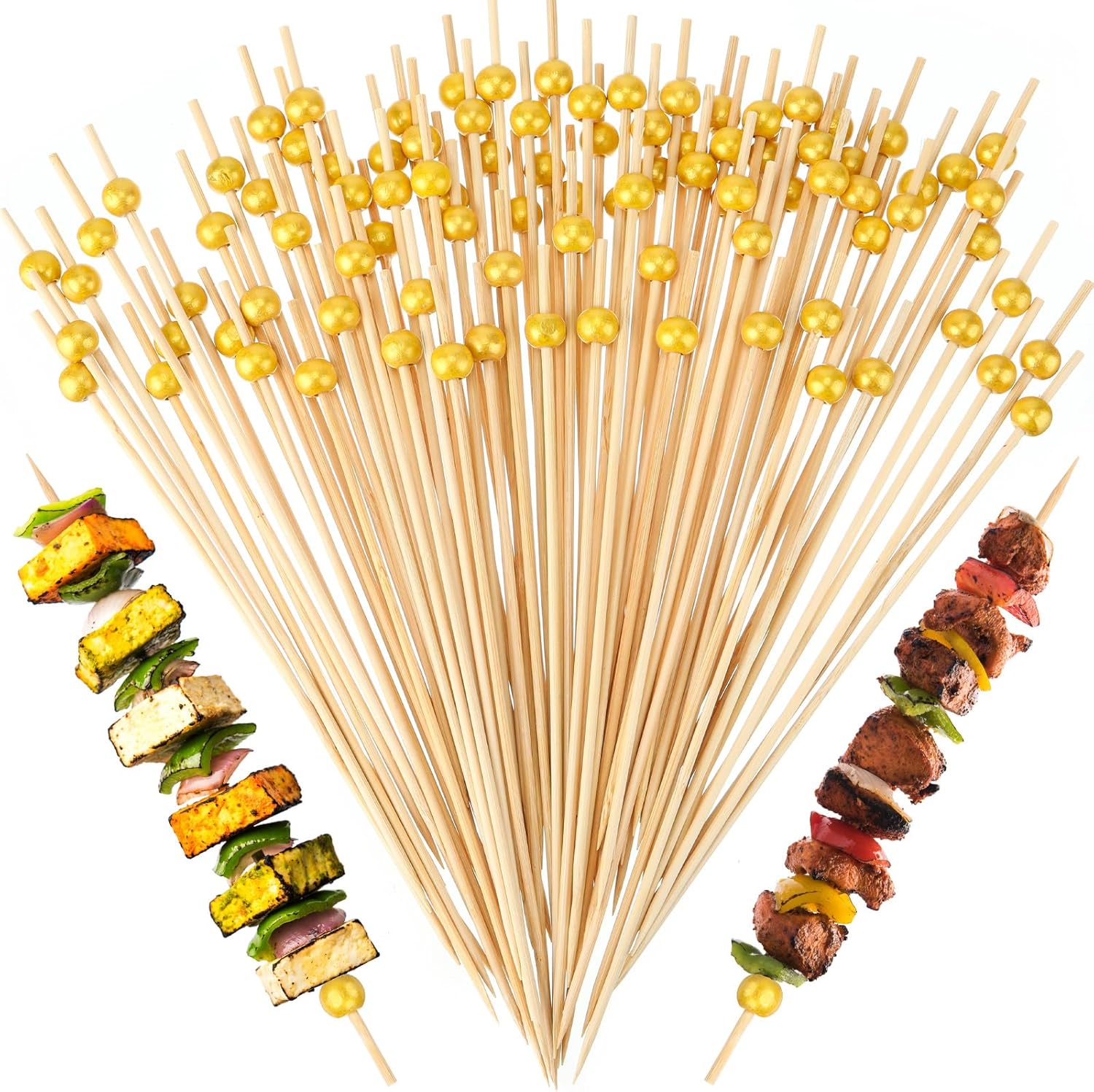 100 pcs 8 inch long cocktail picks fancy toothpicks for appetizer ...