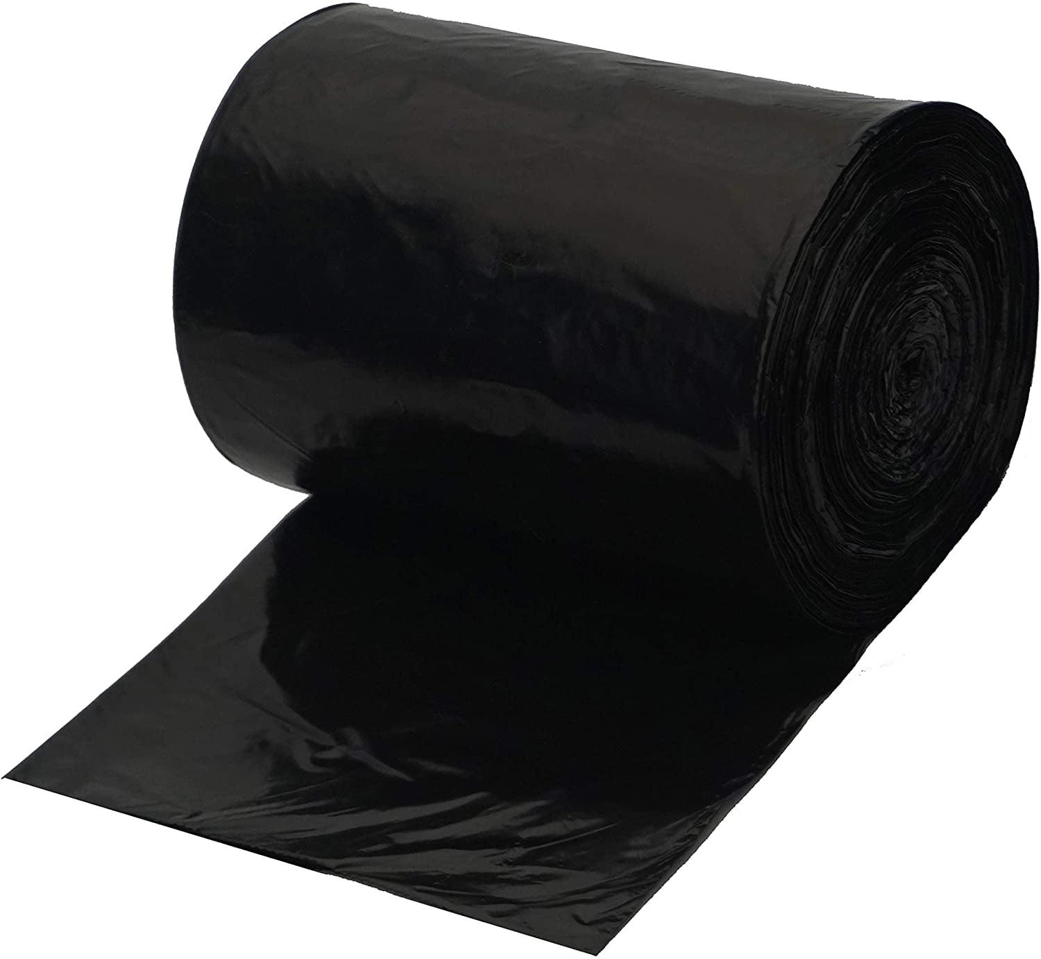 100 pcs 9-12 gallon black kitchen trash bags high toughness trash can ...