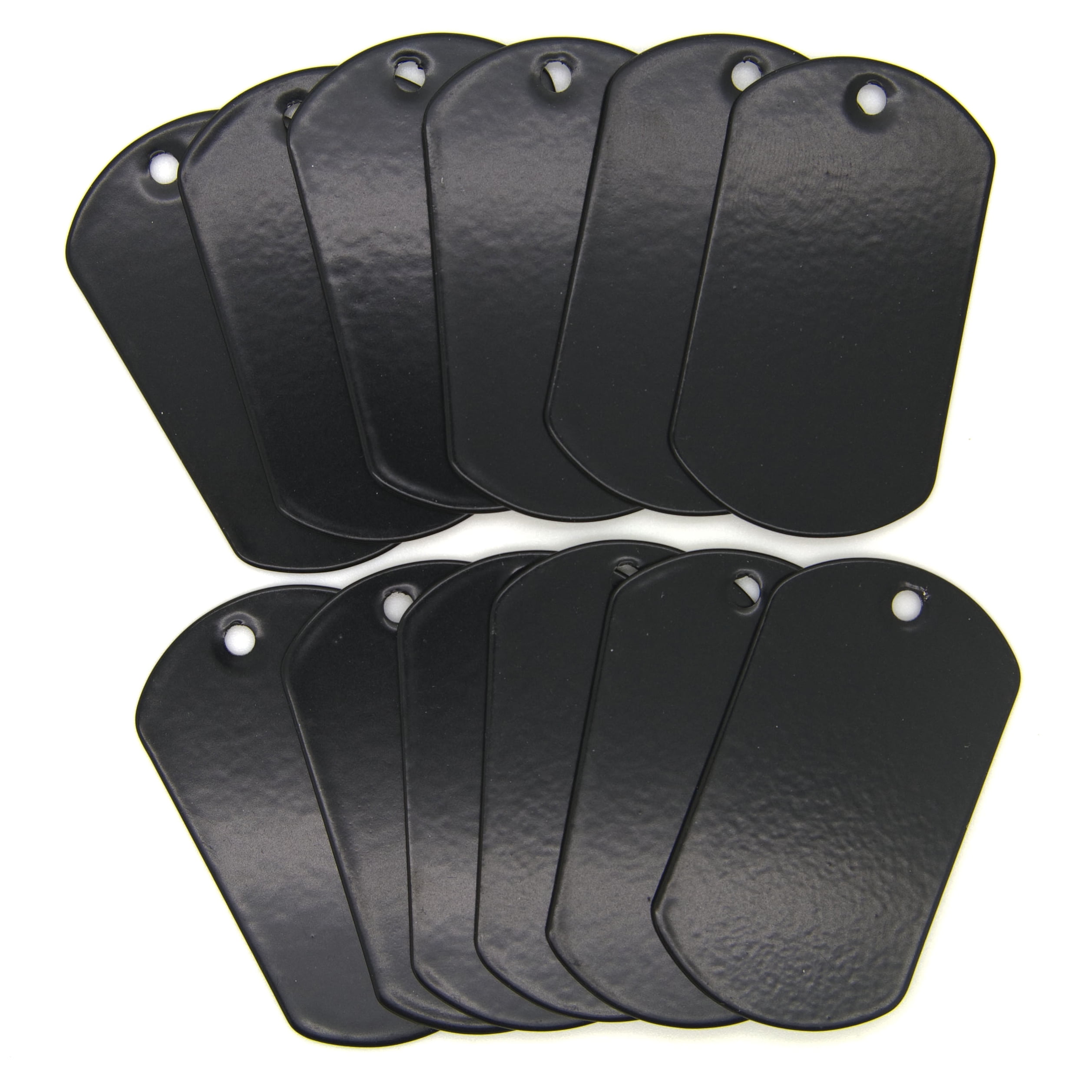 100 pcs Black Color Stainless Steel Military Spec Dog Tags by OnDepot ...