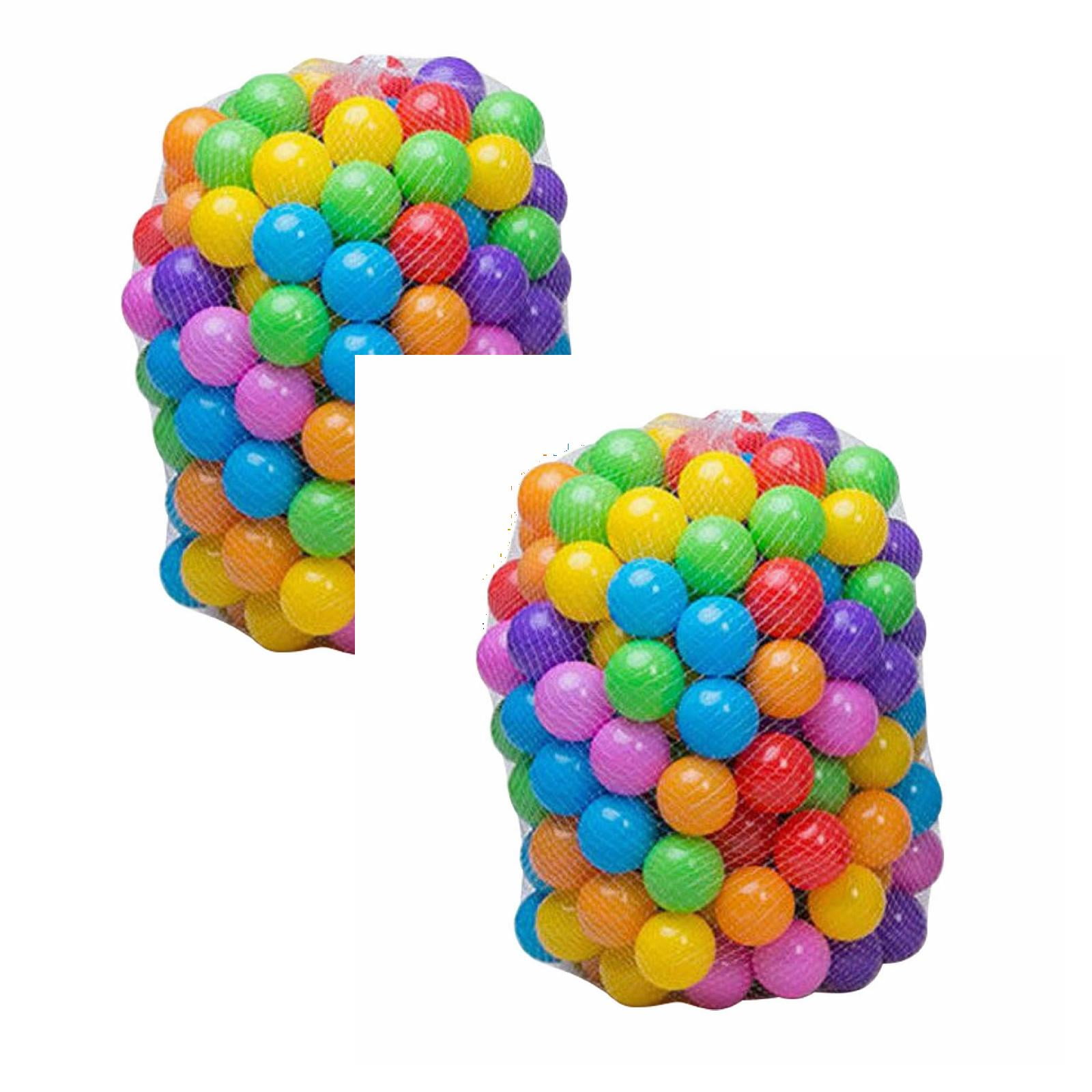 100 pcs Bright Colors Ball Pit Balls Durable Reusable Mini Balls for ...