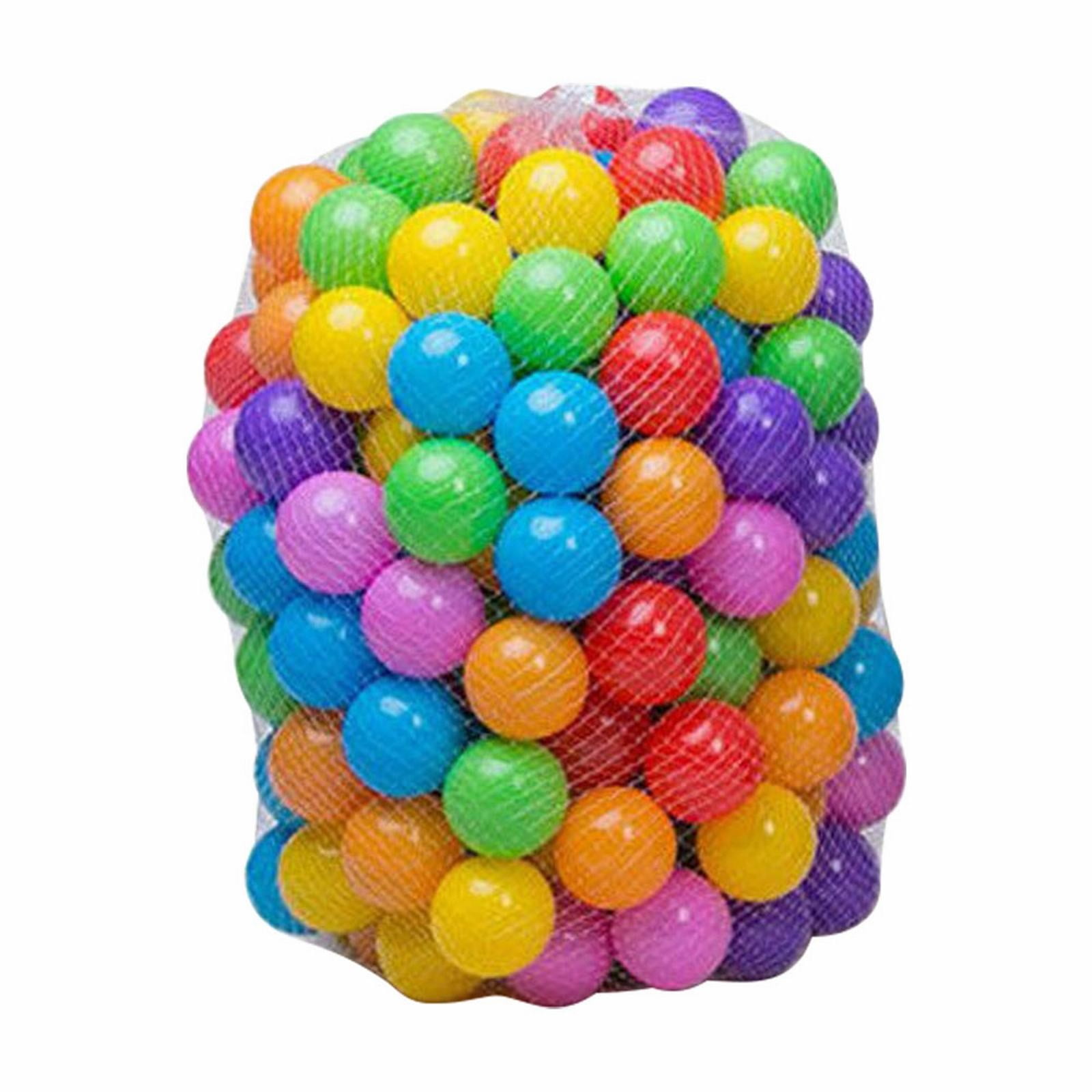 100 pcs Bright Colors Ball Pit Balls Durable Reusable Mini Balls for ...