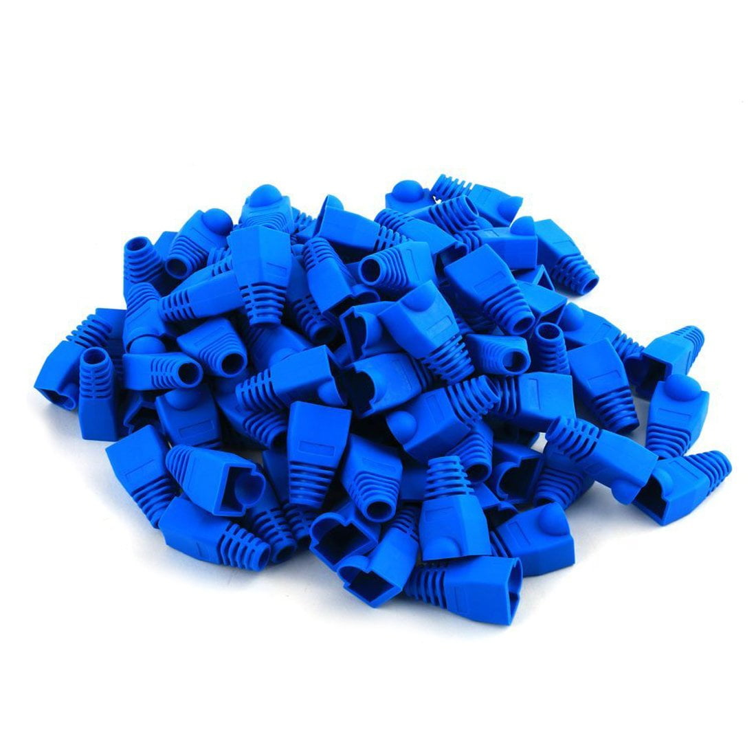 100 pcs Cat5e/Cat6/RJ45 Ethernet Cable Connector Strain Relief Boots ...