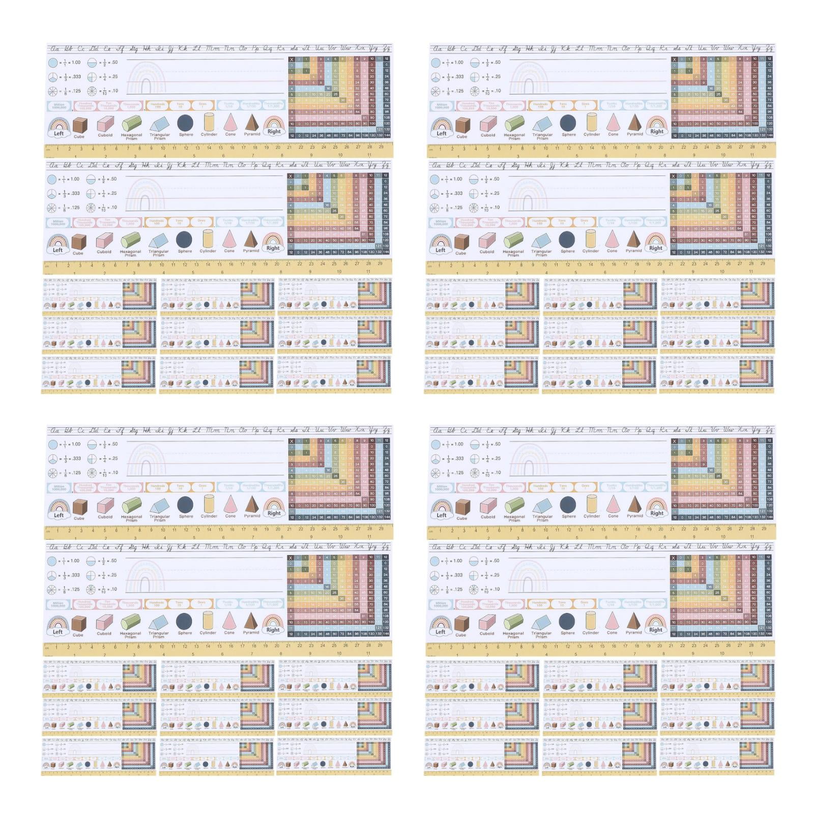 100 pcs Classroom Nameplates for Desks Colorful Student Desk Name Tags ...