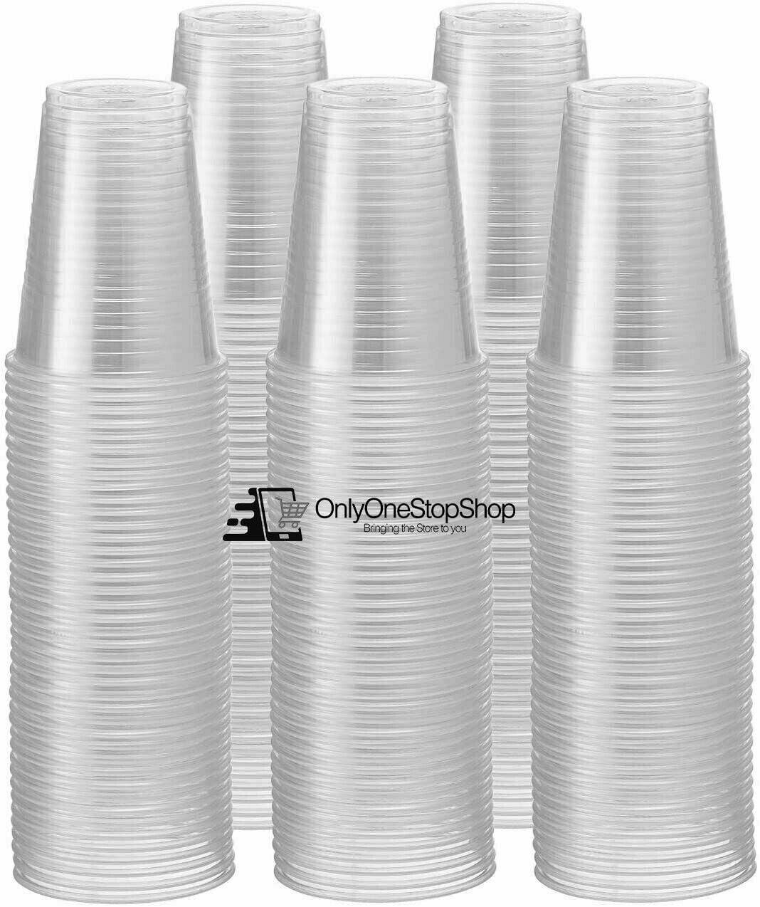 Brand New 100 pcs Everyday Cups 7 Oz Transparent Disposable Heavy ...
