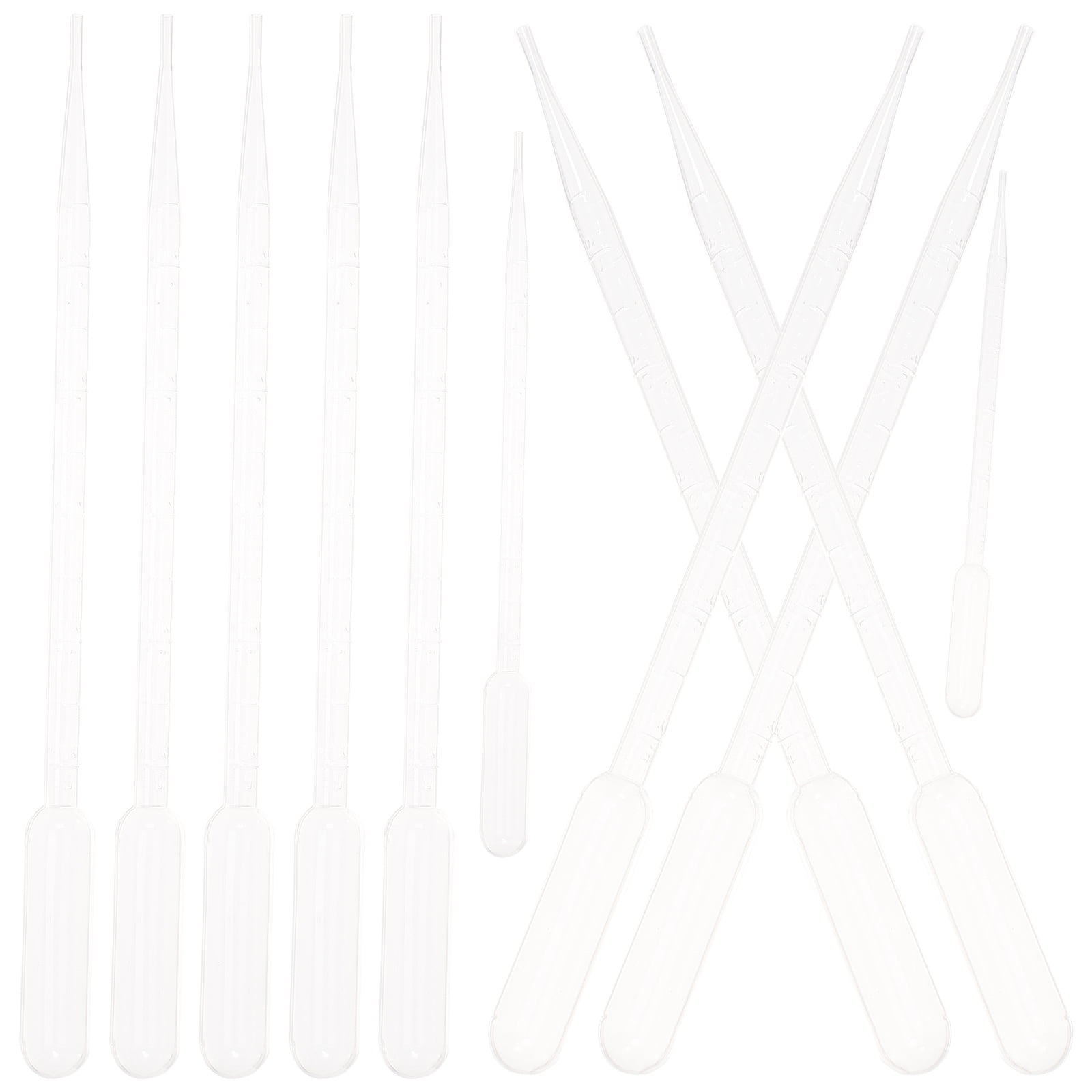 100 pcs Disposable Plastic Dropper Transfer Liquid Pipettes Calibrated ...