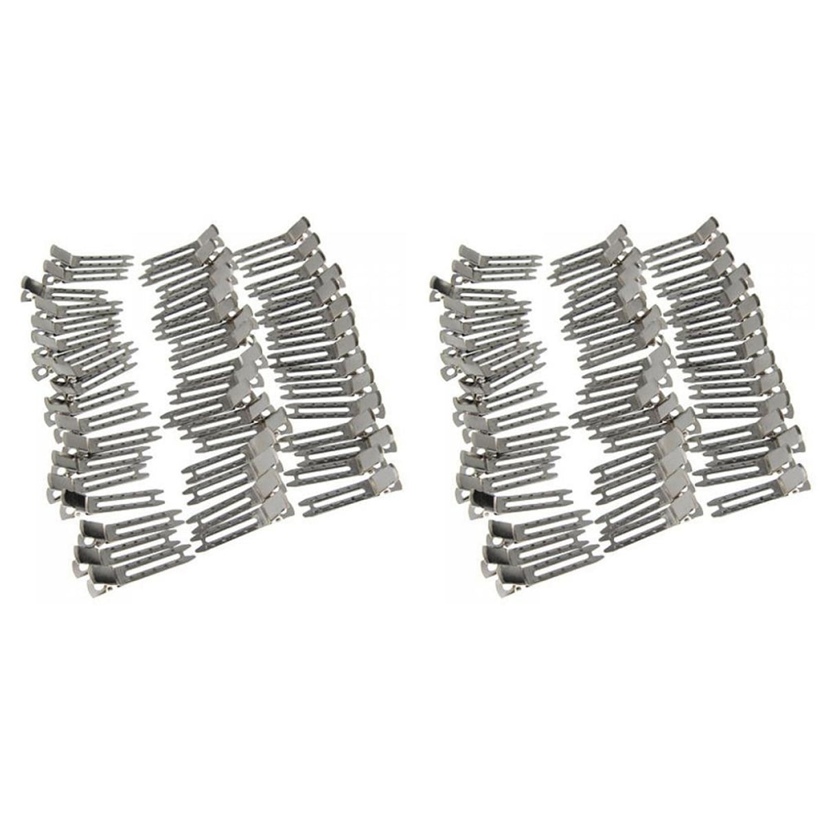 100 pcs Double Prong Metal Alligator Clips Hairpins for DIY Hair Bows ...