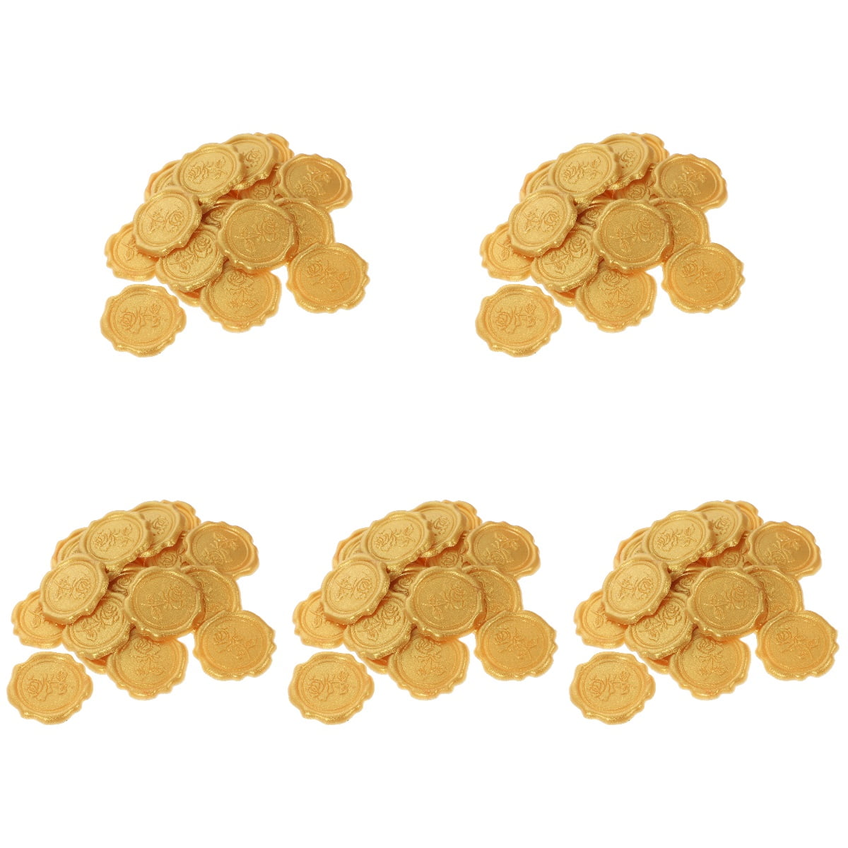 100 pcs Envelope Sealing Stickers Wax Seal Stickers Embossed Seal ...