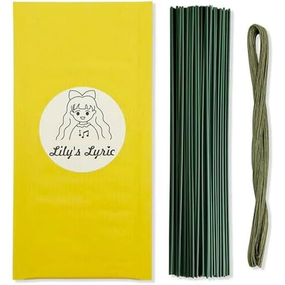 100 pcs Flower Branch Stem & Iron Wire | Flower Crochet Notion DIY ...