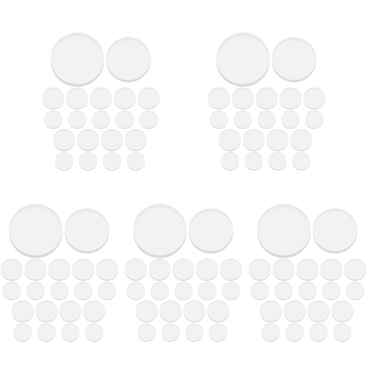 100 pcs Glass Table Spacers Table Clear Suction Bumpers Glass Table ...