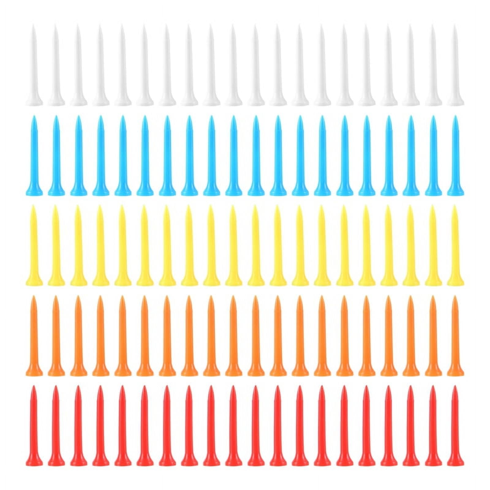 100 pcs Golf Tees 54 mm Plastic Mixed Color - Walmart.com