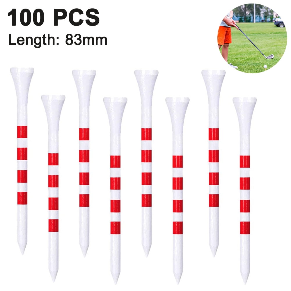 100 pcs Golf Tees, Reduce Friction & Side Spin, Stable & Durable ...
