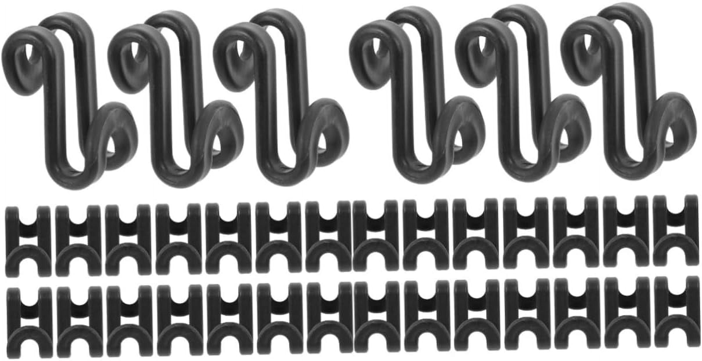 100 pcs Hanger Link Hook Wall Hanger Hooks Wardrobe Connector Hook ...