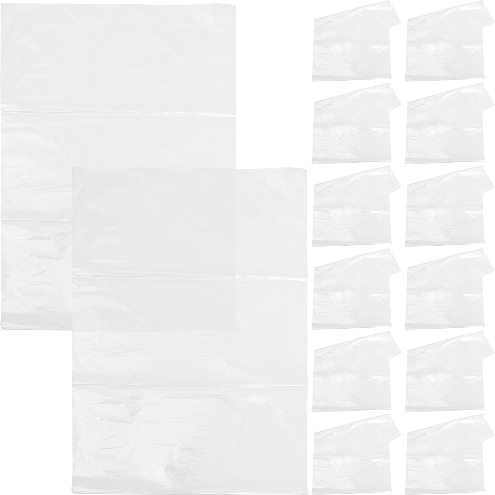 FONDOTIN Clear PVC Heat Shrink Packaging Bags, Transparent, 100 Pieces ...